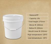 China 1-35L Capacity Customized Logo PP Bucket for Food Grade Plastic Container for sale