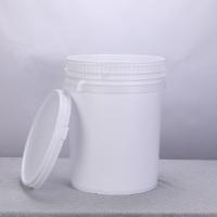 China Customized Logo 10 Gallon White Black Large Plastic Bucket with Lid Paint for sale