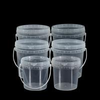 China Customized Logo Round 1L to 50L Large Recycled Plastic PP Bucket for Water Storage for sale
