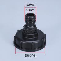 China Spiral Connection IBC Tank Adapter Used in UMETASS S60x6 Coarse Thread 3/4 Inch Tap Cap for sale