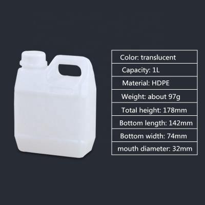 China Food Grade Custom Bucket 1L 5 Liter Plastic Jerry Can for Chemical for sale
