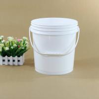 China 10L Portable Fishing PP Round Biodegradable Plastic Bucket Food Grade with Cover Seal for sale