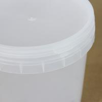 China 10L Portable Fishing PP Round Biodegradable Plastic Bucket Food Grade with Cover Seal for sale