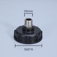China Black IBC Tank Adapter with S60X6 Thread to 1 2