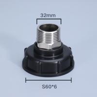 China Black IBC Tank Adapter with S60X6 Thread to 1 2