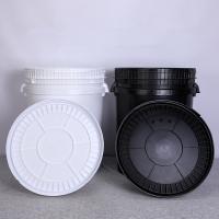 China Big Capacity 50L Plastic Bucket with Screw Cap Paper and Solid Storage ISO9001SGS Certified for sale