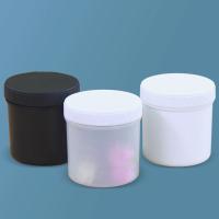 China Foodsafe Plastic Storage Jars Cream Container With Sealing Cap Lids 500ml for sale