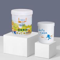 China Foodsafe Plastic Storage Jars Cream Container With Sealing Cap Lids 500ml for sale