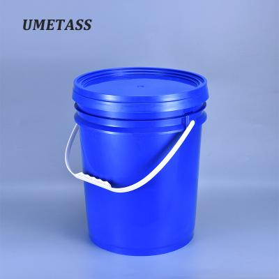 China Food Grade Raw Materials Acid Resistant Plastic Bucket for Chemical and Paint Storage for sale