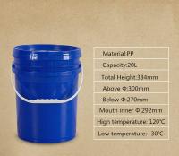 China Food Grade Raw Materials Acid Resistant Plastic Bucket for Chemical and Paint Storage for sale
