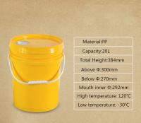China Food Grade Raw Materials Acid Resistant Plastic Bucket for Chemical and Paint Storage for sale
