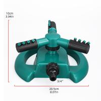 China Automatic Watering Grass Lawn 3 Arms Nozzles Garden Sprinkler with Female Connection for sale