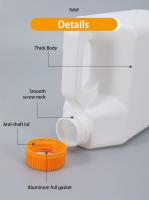 China Customrized Logo 1Gallon HDPE Square Engine Oil Bottle for Easy Refilling Packaging for sale