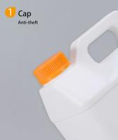 China Customrized Logo 1Gallon HDPE Square Engine Oil Bottle for Easy Refilling Packaging for sale
