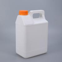 China Customrized Logo White 5L Jerry Can Plastic Thicken Engine Motor Oil Package Barrel for sale