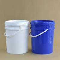 China 5 Gallon Round Plastic Bucket With Lid For Glue Images Included Plastic Material for sale