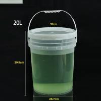 China Sealing Popcorn 5 Gallon Clear Water Bucket Liner Customized Logo Round for Packaging for sale