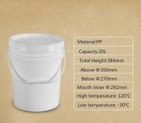 China Sealing Popcorn 5 Gallon Clear Water Bucket Liner Customized Logo Round for Packaging for sale