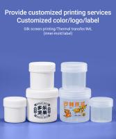 China HDPE PP Empty Cookie Plastic Jar container Canister Food Storage Wide Mouth 500ml for sale