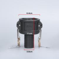China IBC Water Tank Hosetail Camlock Couplings C Type Plastic Adapter Valve Garden Fittings for sale