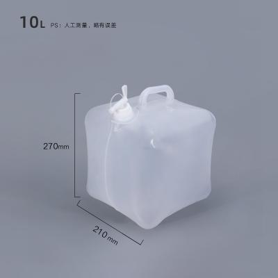 China 10L 20L 25L LDPE Portable Collapsible Water Jerry Can with Handle and Faucet - Temperature Range -20℃ to 85℃ for sale