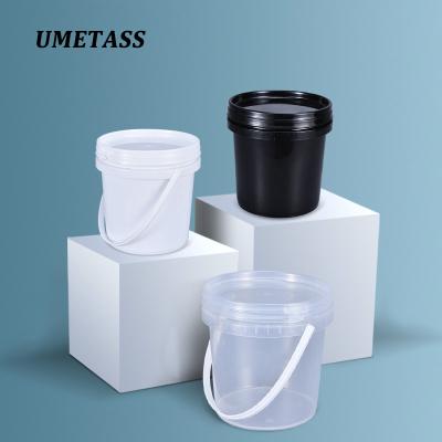 China 1L Capacity Plastic Bucket Made of Impact Resistant PP Material with Airtight Seal for sale