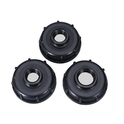 China IBC Tote Tank Adapter 1/2 3/4 1 Inch Fitting Garden Connector in Silver Grey Plastic for sale