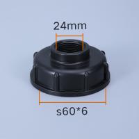 China IBC Tote Tank Adapter 1/2 3/4 1 Inch Fitting Garden Connector in Silver Grey Plastic for sale