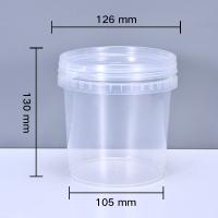 China 1L Capacity Plastic Bucket Made of Impact Resistant PP Material with Airtight Seal for sale