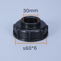China IBC Tote Tank Adapter 1/2 3/4 1 Inch Fitting Garden Connector in Silver Grey Plastic for sale