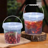China 1L-5L -10L Round Milk Container with Lid Suitable for Packaging Sauces Honey and More for sale
