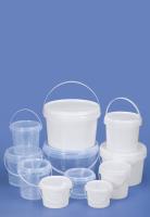China 1L-5L -10L Round Milk Container with Lid Suitable for Packaging Sauces Honey and More for sale