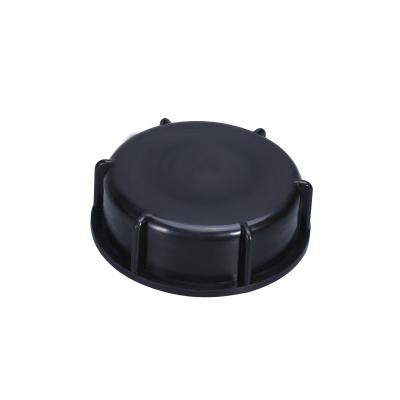 China BLACK 100MM 3 Inch Coarse Thread Cover With Leakproof Ring For IBC Water Tank Valve for sale