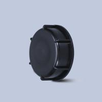 China BLACK 100MM 3 Inch Coarse Thread Cover With Leakproof Ring For IBC Water Tank Valve for sale