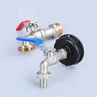 China Everyday Garden Water Connectors IBC Tank Brass Tap Replacement Valve for Water Drain for sale