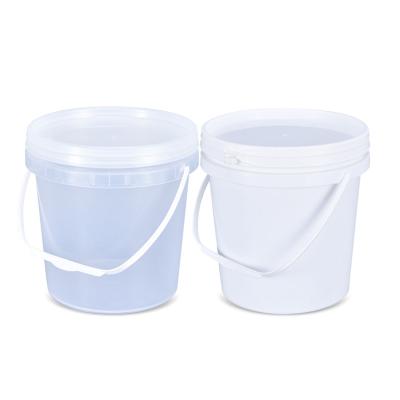 China 3L Recycled Clear Painting PP Plastic Bucket and Acceptable Customer's Logo Acceptance for sale