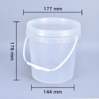 China 3L Recycled Clear Painting PP Plastic Bucket and Acceptable Customer's Logo Acceptance for sale