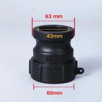 China Polypropylene IBC Tank Adapter A200 Plastic Camlock Combination Pack Valve Connector for sale