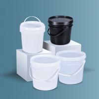 China Food Packaging 4L Plastic Paint Bucket with Lid and Handle Acceptable Customer's Logo for sale
