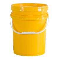China Customrized Logo 5 Gallon Plastic Bucket With Handle And Lid For Pail For Lubricants And Powder for sale
