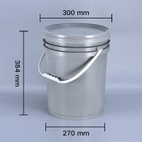 China Customrized Logo 5 Gallon Plastic Bucket With Handle And Lid For Pail For Lubricants And Powder for sale