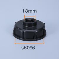 China Durable IBC Tank Fittings S60X6 Thread To 1/2