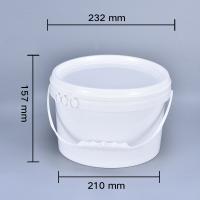 China 5000ML Round Plastic Packaging Water Bucket Container for Food Grade and Custom Logo for sale