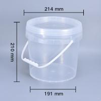 China 5000ML Round Plastic Packaging Water Bucket Container for Food Grade and Custom Logo for sale