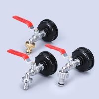 China 3/4'' Nickel Plating Bibcock With Red Handle Faucet Adapter For Hose Garden Water Tap for sale