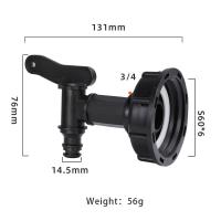 China Reducing Durable IBC Tank Tap Adapter S100*6 S60*6 Discharge Nozzle Spout Pipe Tube Connect Connector for sale