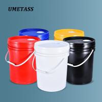 China 20L Plastic Container With Lid And Handle For Paint Oil Glue UMETASS Gallon Plastic Pail for sale