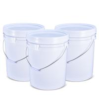 China Food Grade 8 Gallon Plastic Bucket Pail Drum With Lids with Heat Transfer Printing for sale