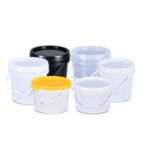 China Customrized Logo 5L Round PP Buckets with Handle Corrosive-Resistant Paint in Various Colors for sale