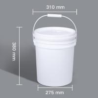 China Round 20liter Capacity Food Grade Empty Gallon Plastic Pail for Storage Container for sale